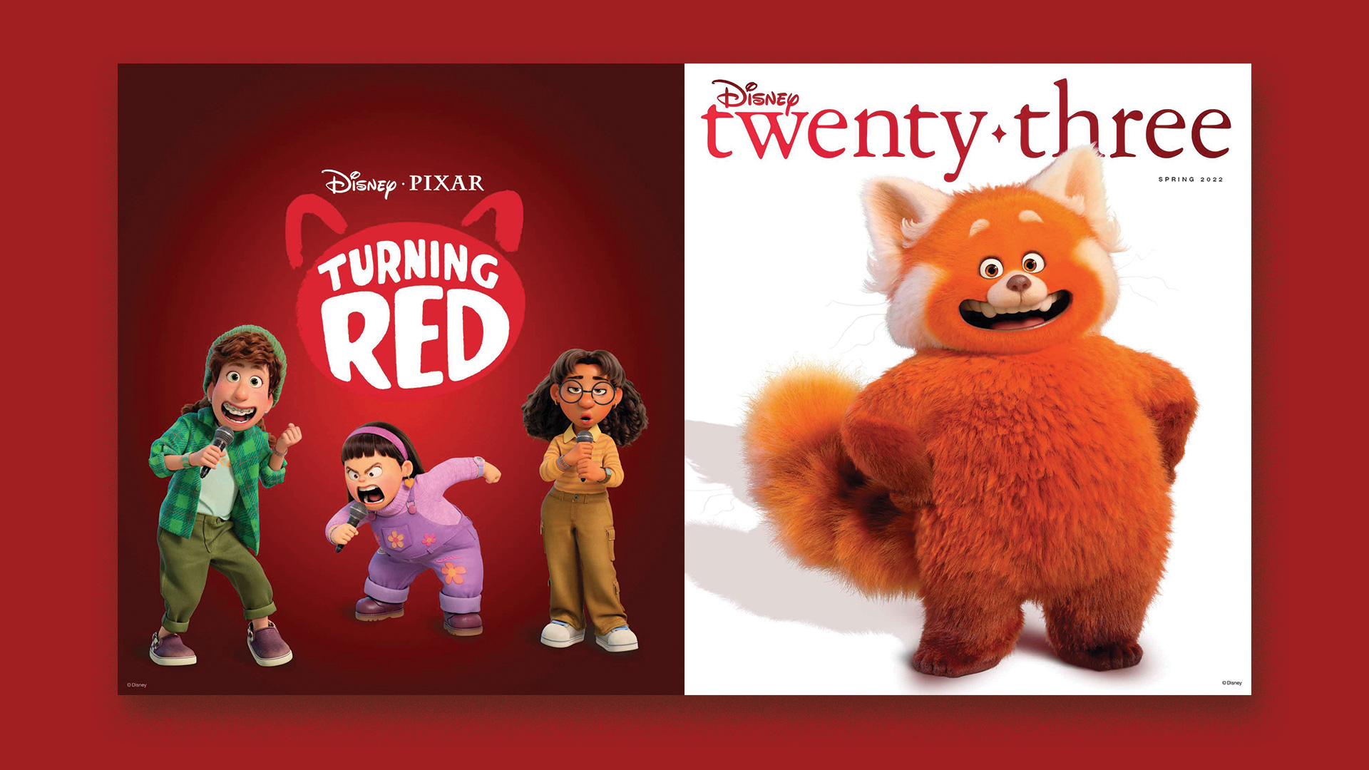 Spring 2022 issue of ‘Disney twenty-three’ magazine covers TURNING RED ...