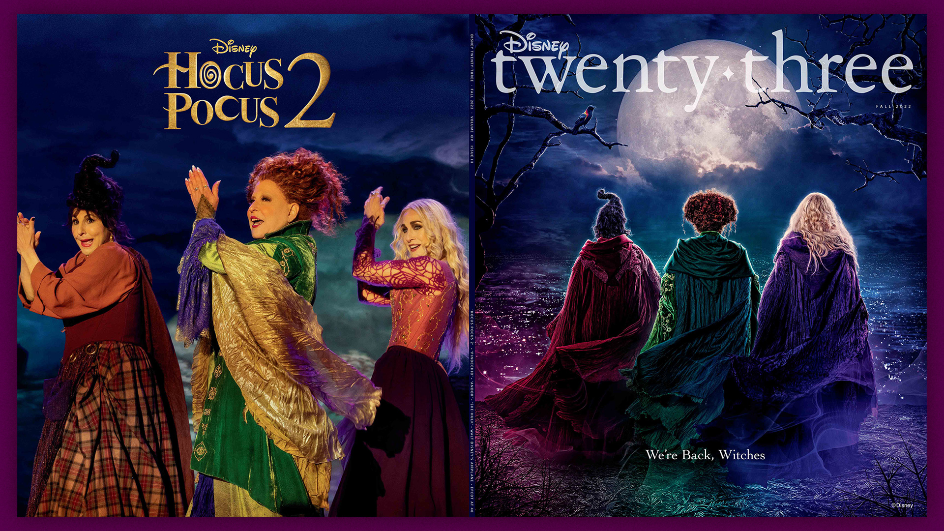 Fall 2022 issue of ‘Disney twenty-three’ magazine covers the HOCUS ...
