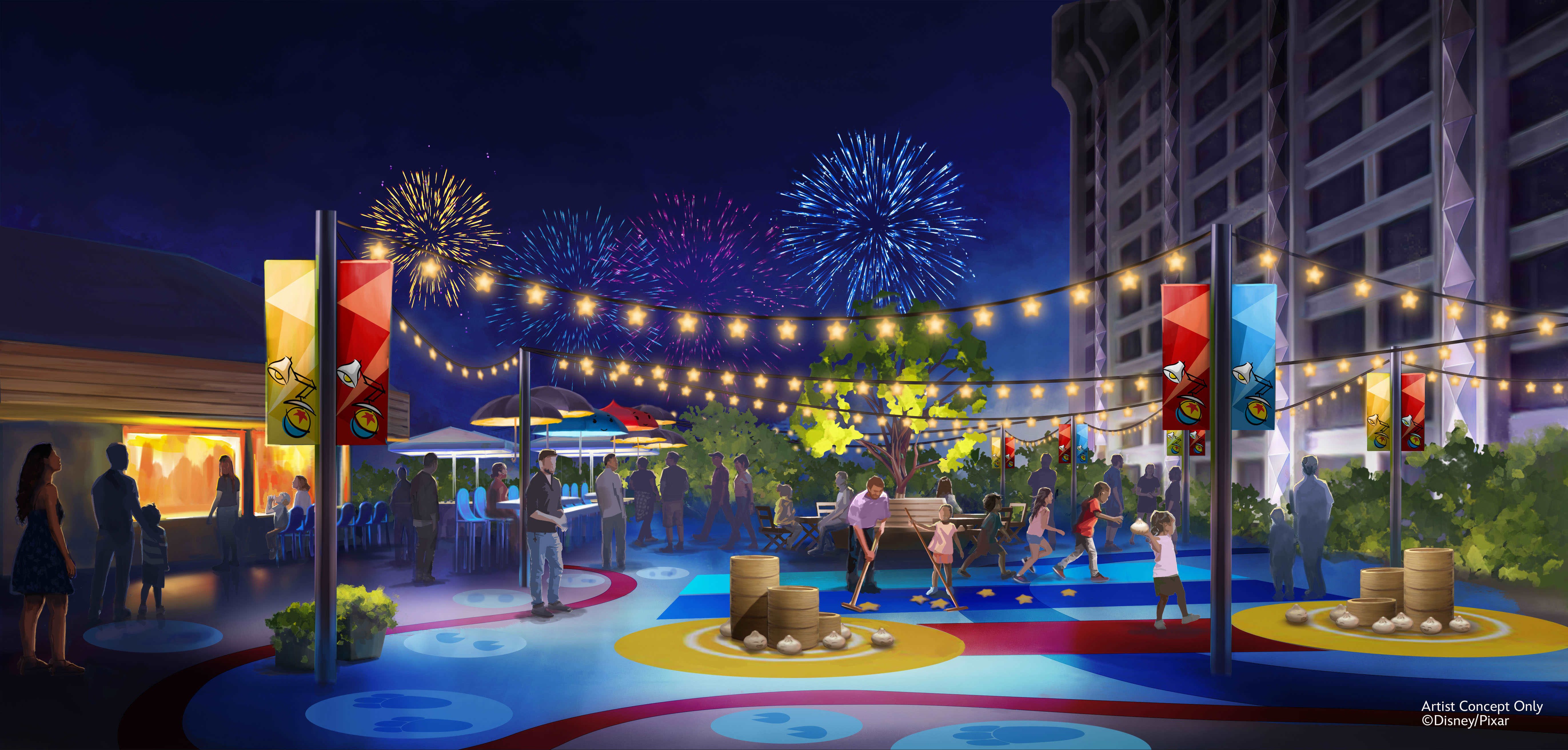 CONCEPT ART: Pixar Place Hotel details timeline of projects including ...