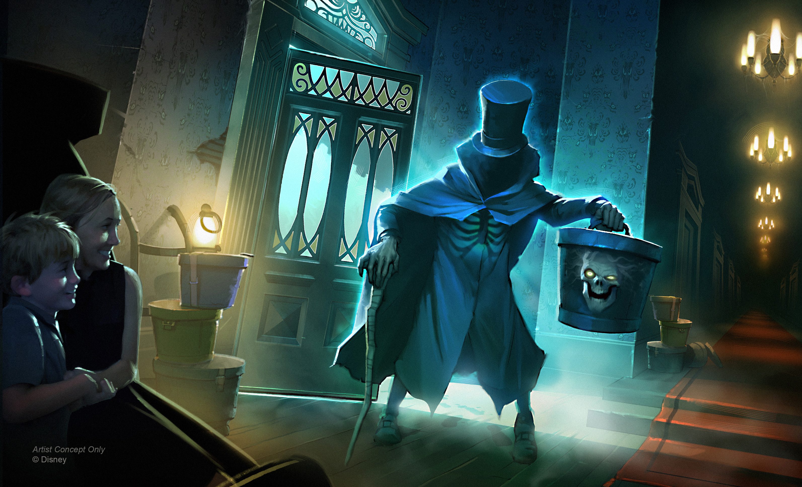 Hatbox Ghost is moving into the Haunted Mansion at Magic Kingdom late ...