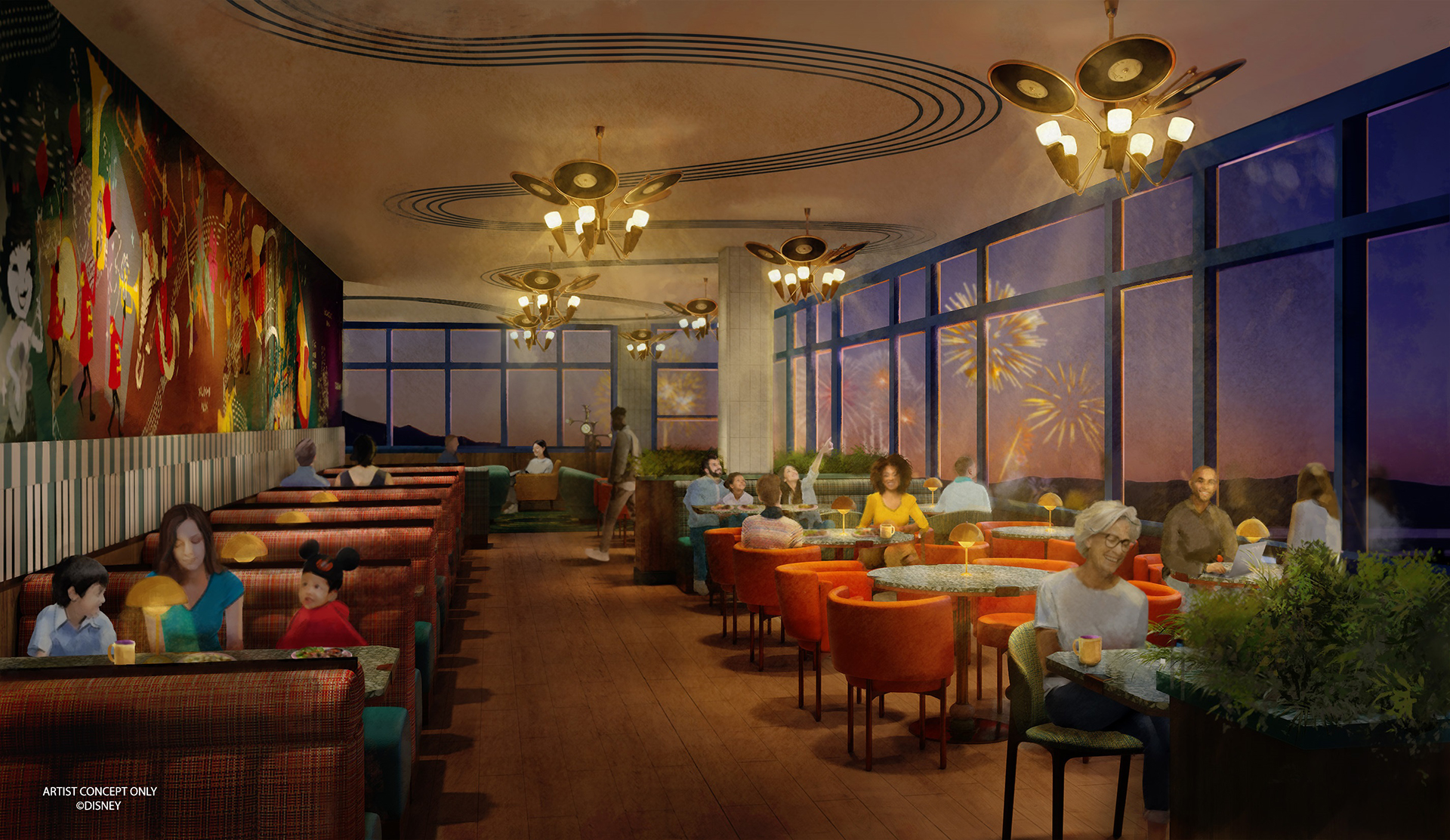 CONCEPT ART: Expanded club-level lounge at Disneyland Hotel coming ...