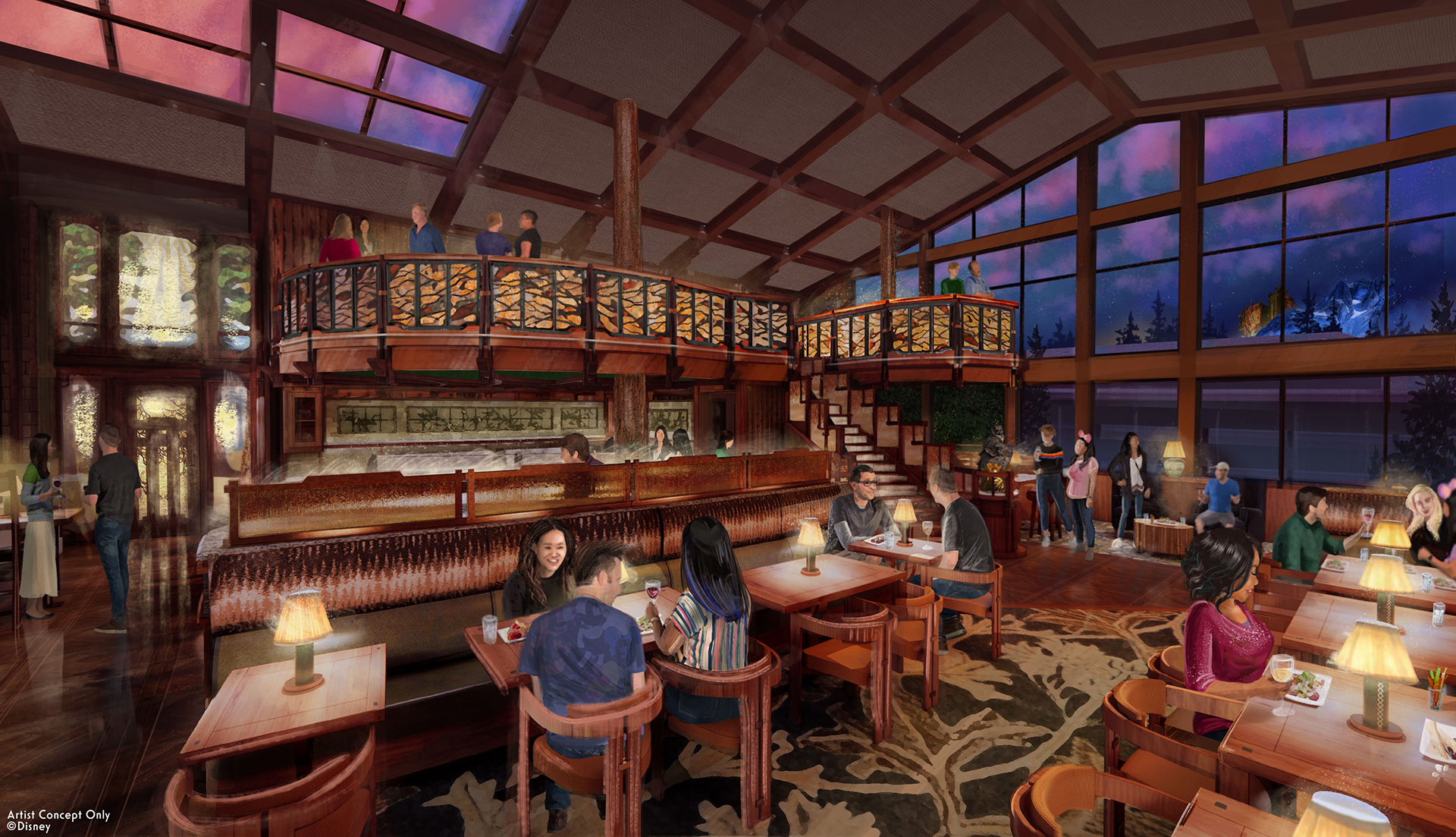 CONCEPT ART: New 2-story, club-level lounge at Disney’s Grand ...