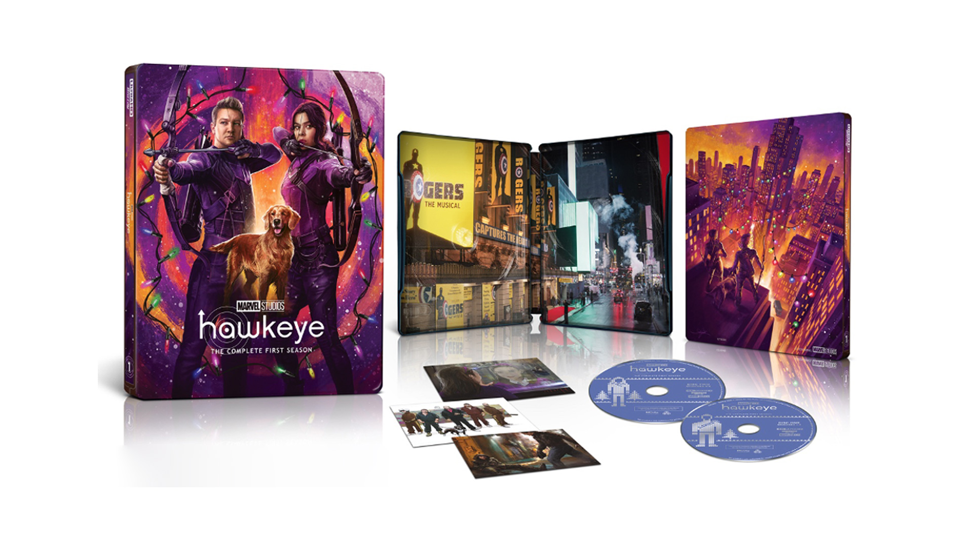 HAWKEYE: The Complete First Season Steelbook 4K UHD and Blu-ray release ...