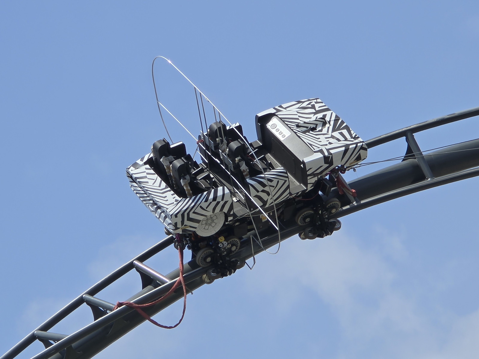 Ride vehicle positioned on track for Fast & Furious: Hollywood Drift ...