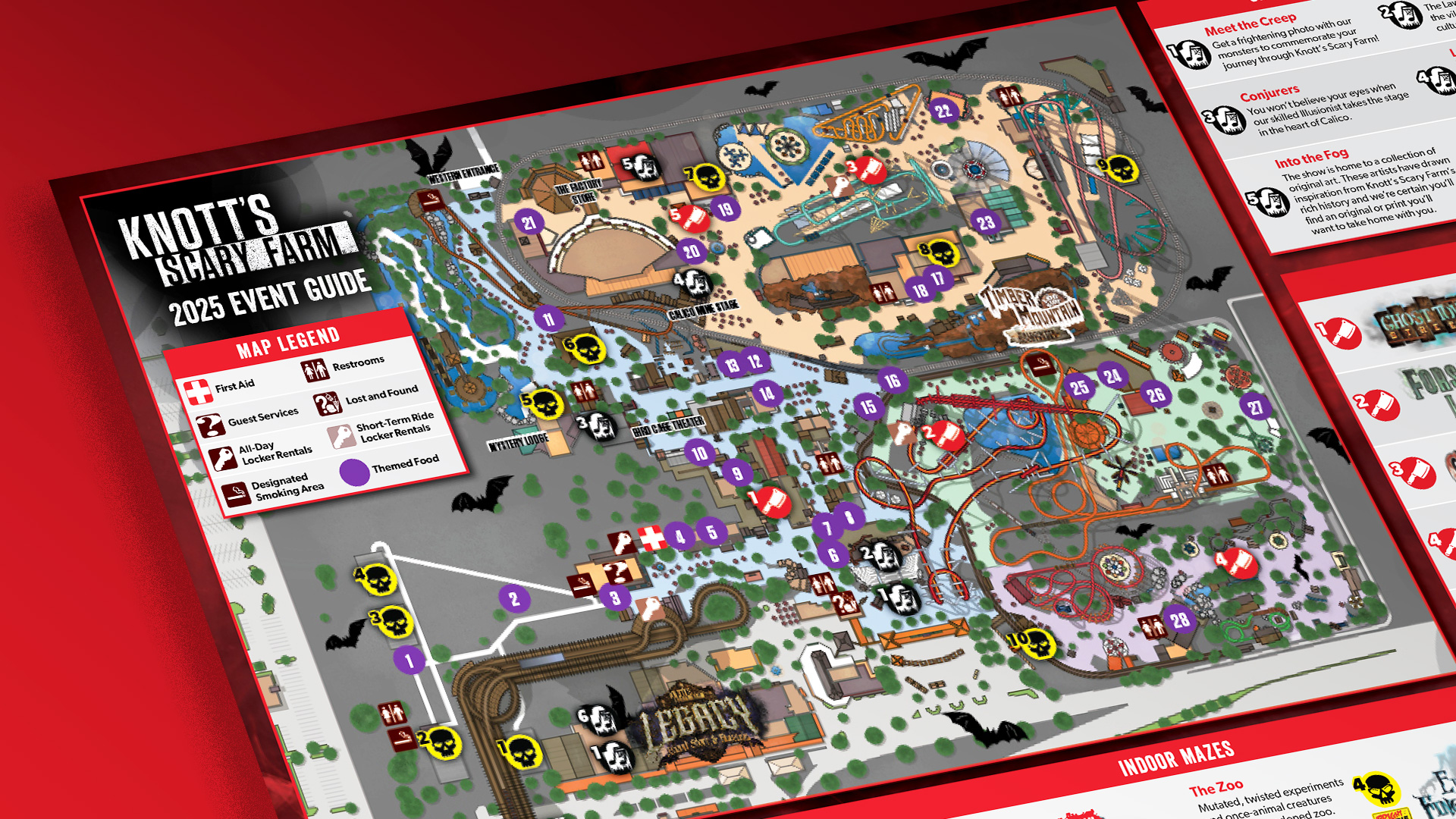 EVENT MAP: 2025 Knott’s Scary Farm — find mazes, shows, and more ...